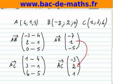 Montrer qu'une équation est celle d'un plan défini par 3 points - YouTube