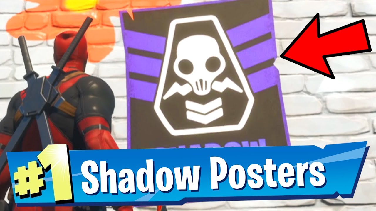 Deface SHADOW Posters Fortnite - YouTube