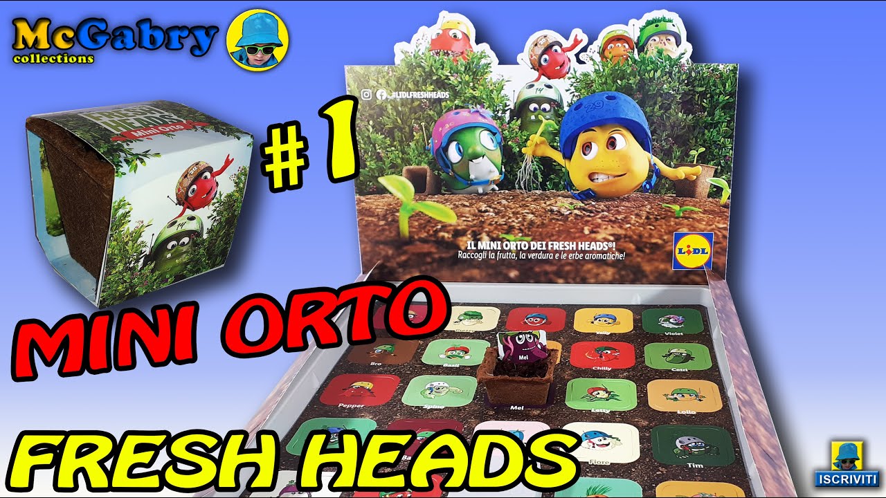 THE FRESH HEADS MINI ORTO #1-COLLEZIONE PIANTINE LIDL 2022-UNBOXING ...