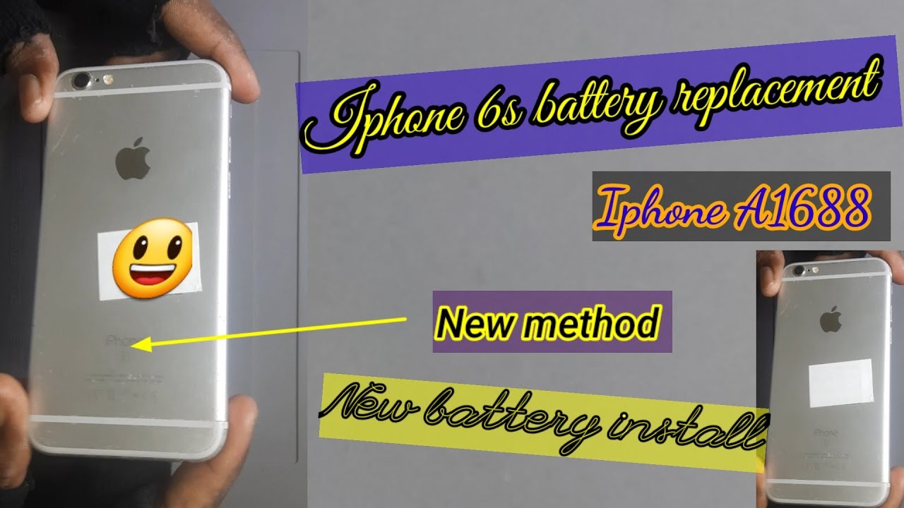 Iphone 6s (A1688) battery replacement | disassembly | opening display ...