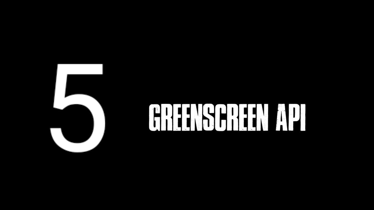 Top 5 green screen api [ no copyright ] - YouTube