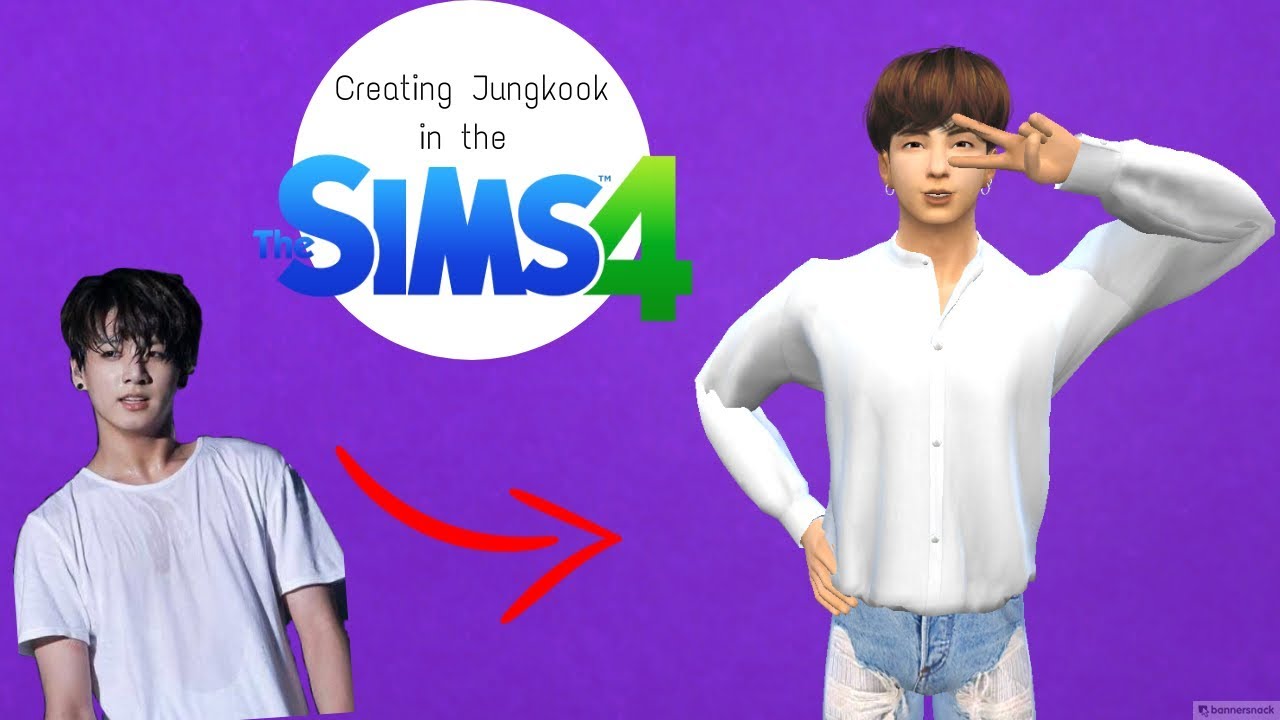 SIMS 4 CAS| Jungkook from BTS - #1 - YouTube