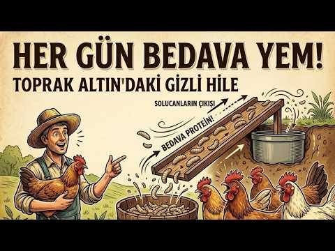 Sonsuz Yem! Her Gün Ücretsiz Tavuk Yemi Üreten Yeraltı Hilesi