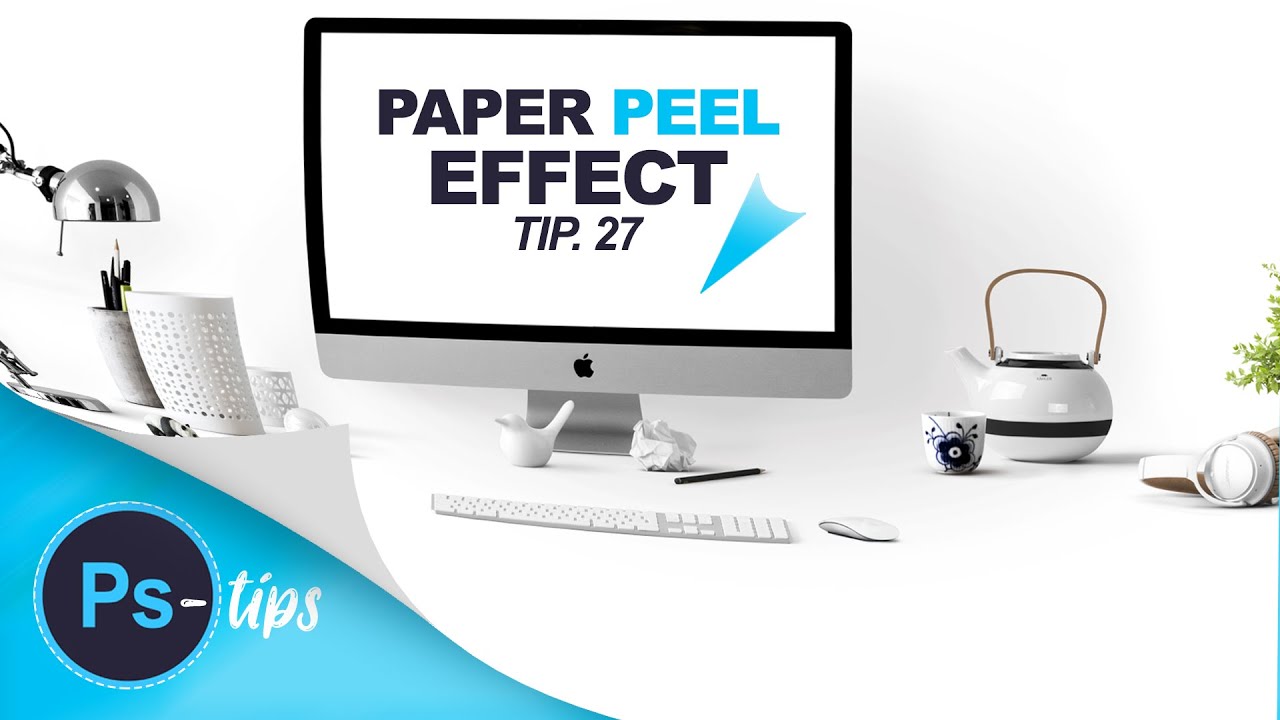 Paper Curl or Peel Effect in Photoshop | Simple tip in 2 minutes ...