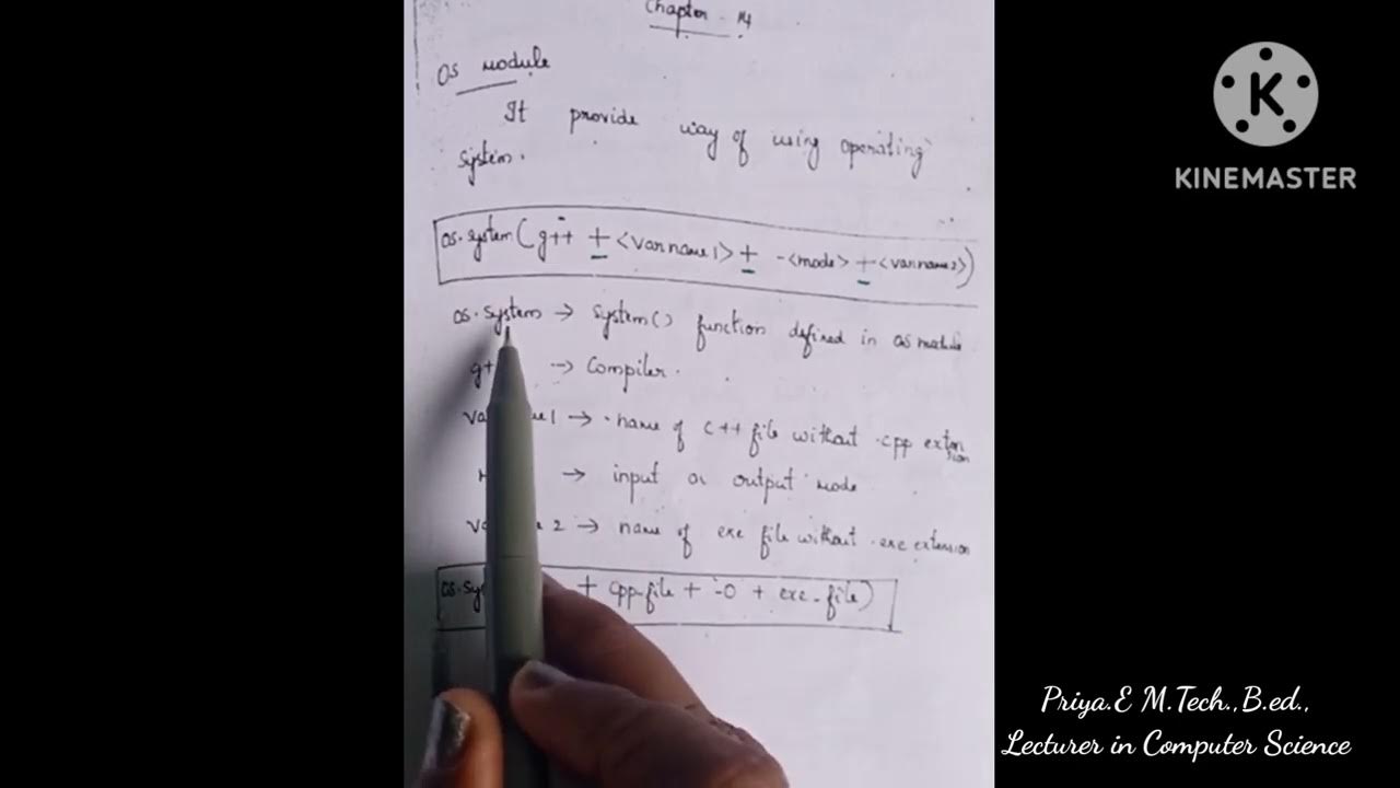 12th std Computer Science chapter 14 Importing C++ Program in Python (imp question) OS module ...