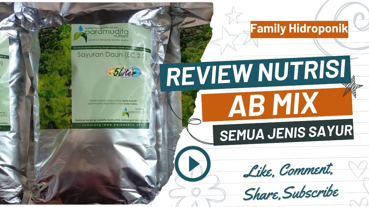 Review Nutrisi AB Mix Dari Dyan Hidroponik Lombok NTB #nutrisi # ...