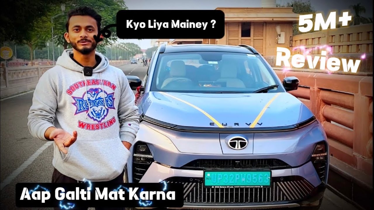 Curvv EV Review | Tata Curvv EV second top model review | after 5 ...