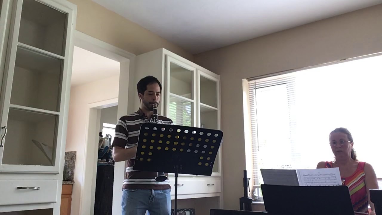 Carlos Guastavino Sonata for Clarinet & Piano II. Andante Raul Marcano ...