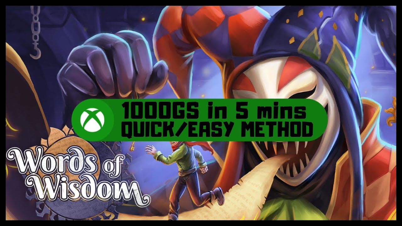 Words Of Wisdom #Xbox Achievement Walkthrough - Quick/Easy Method - YouTube