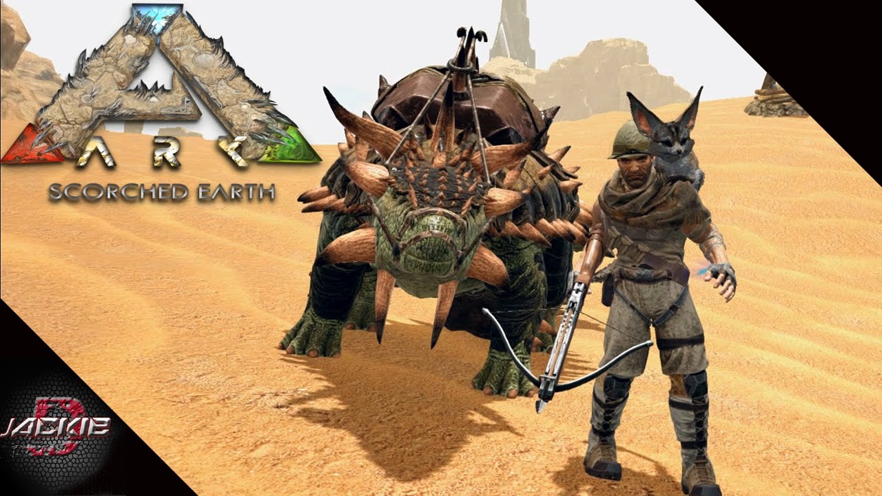 ARK: Scorched Earth | DESERT ARMOR, ADOBE HOUSE & ANKLO!! | Part 2 (Ark ...