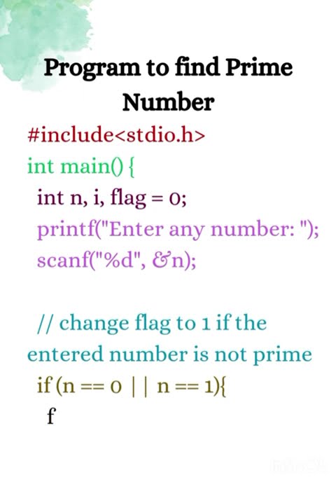 Simple C Program to Find Prime Number | C Programming #shorts - YouTube