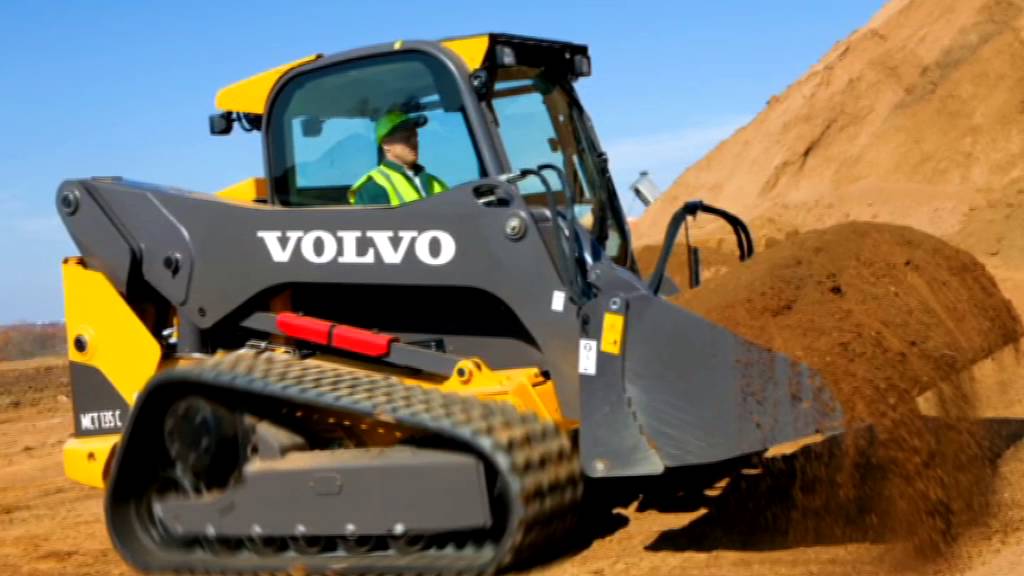 Volvo Mct 125c Skid steer Loader Test Drive Sound Effect 7 - YouTube
