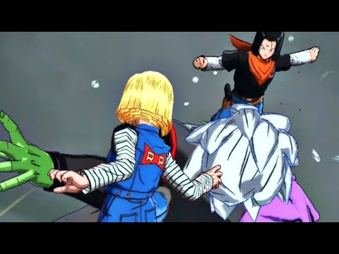 LF ANDROID 17 & 18 Vs HALF CORRUPTED FUSION ZAMASU Extreme CO-OP Battle ...