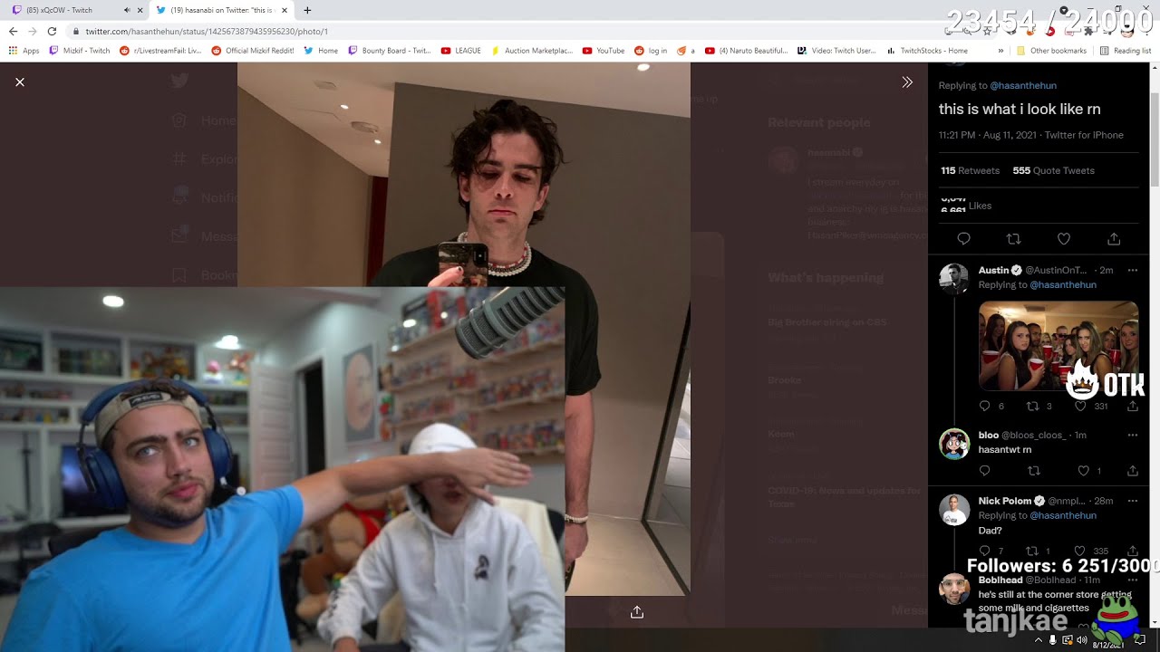 Mizkif and Maya react to HasanAbi shaved - YouTube