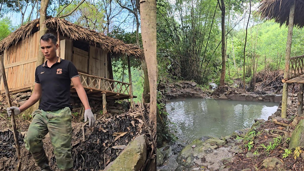 Build a shack to start a new life on the mountain #15 complete the fish ...