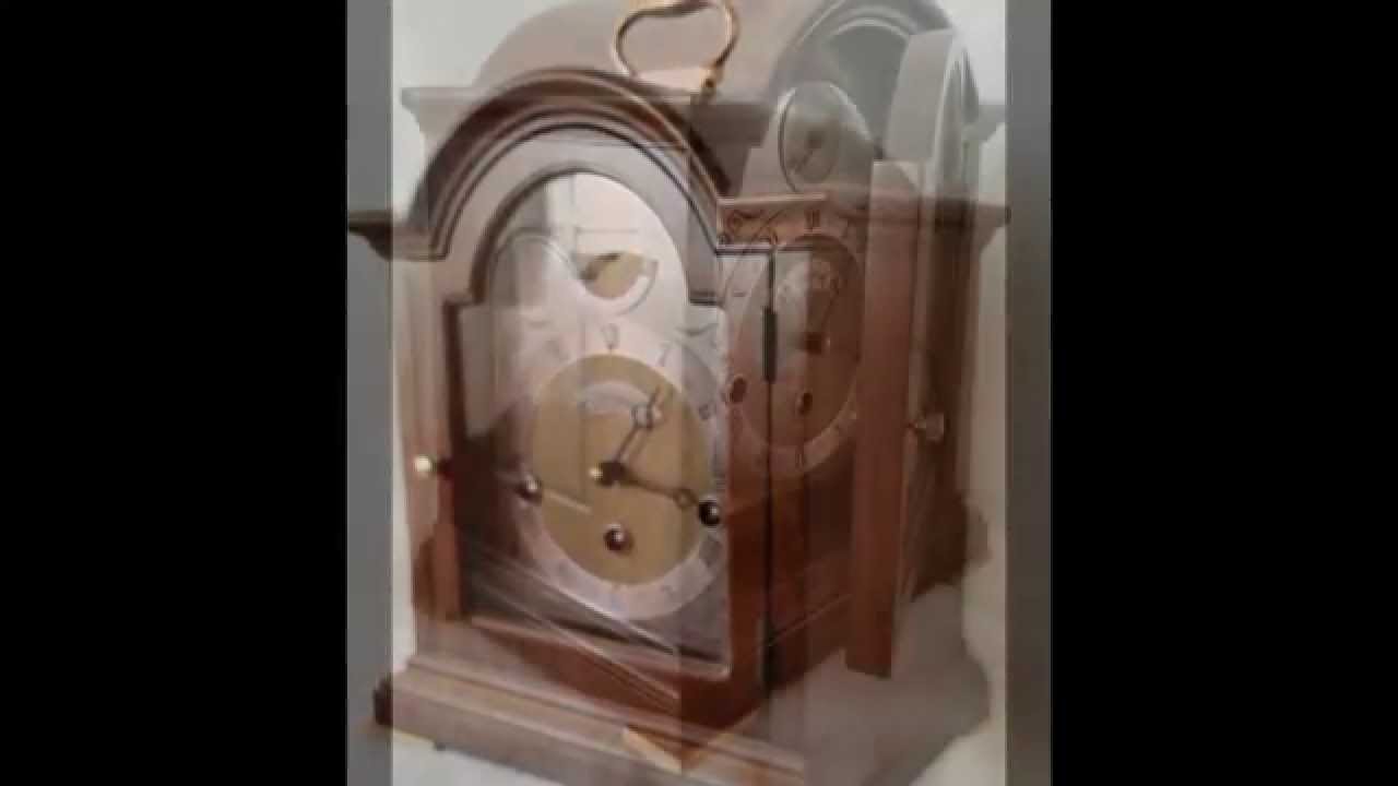 Warmink Vintage Large 8 Day Nut Wood Westminster Chime With Day Dial ...