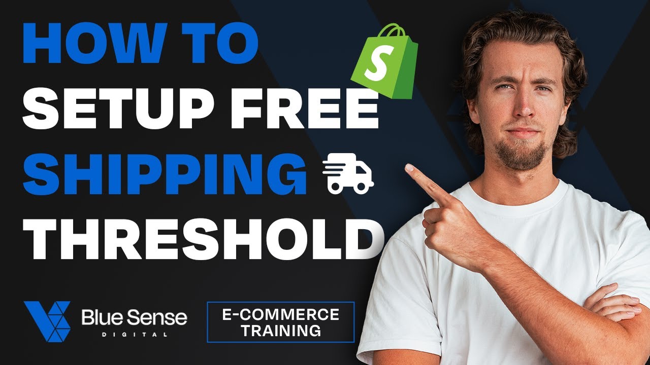 How to Setup Free Shipping Threshold in Shopify - YouTube