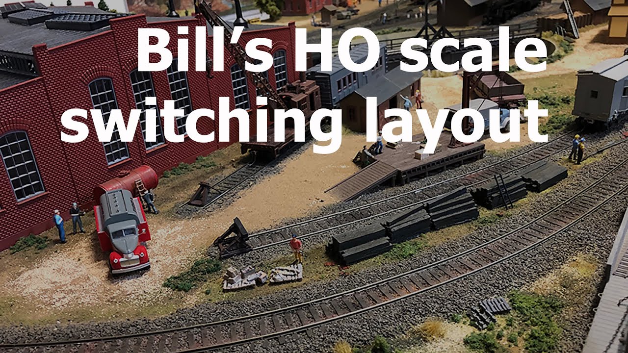 Bill's HO scale switching layout - looks fun! - YouTube