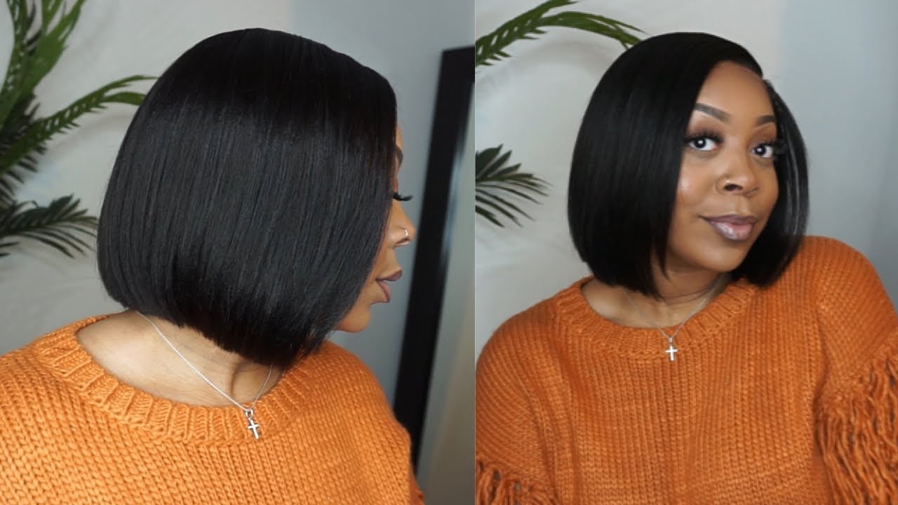 KINKY STRAIGHT BOB WIG INSTALL | BEGINNER FRIENDLY | YASGRL HAIR - YouTube