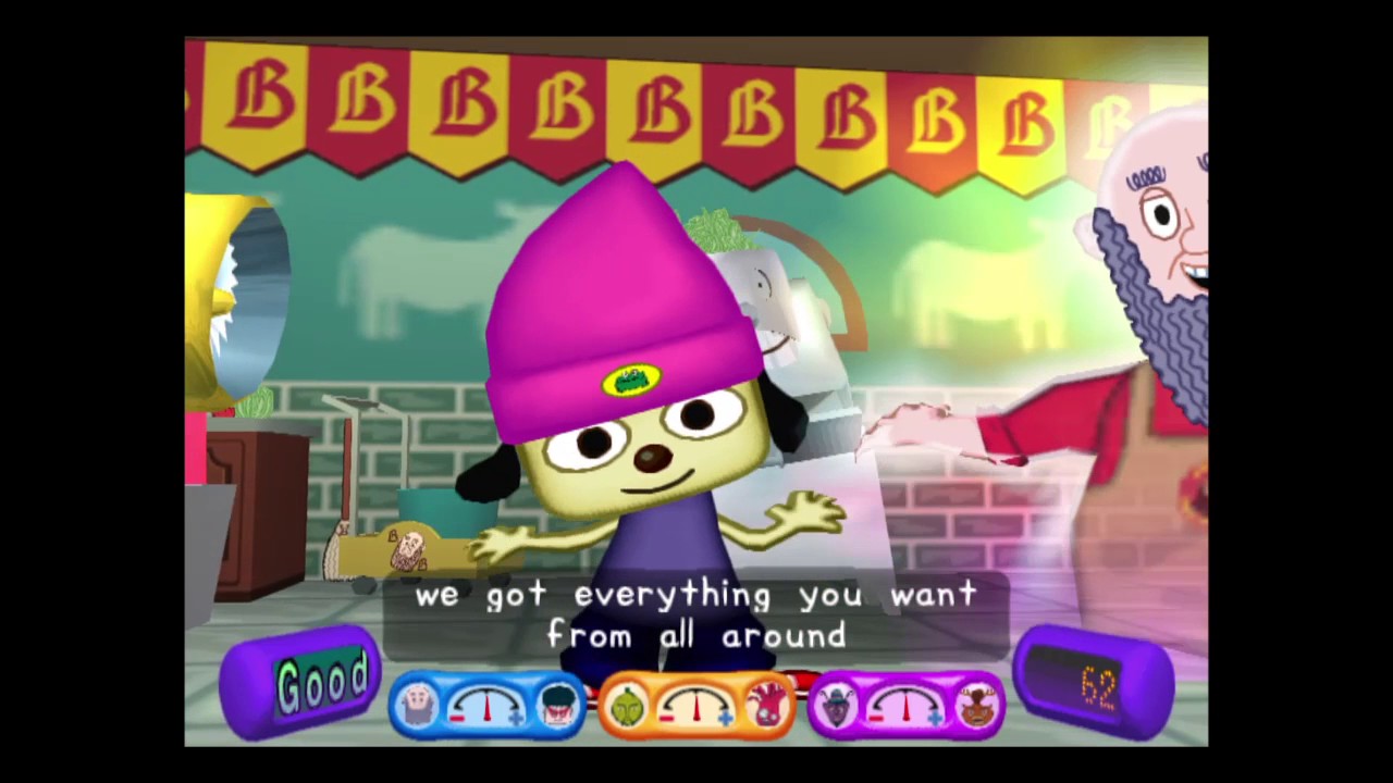 PaRappa the Rapper 2 Stage 1 Pink hat - YouTube