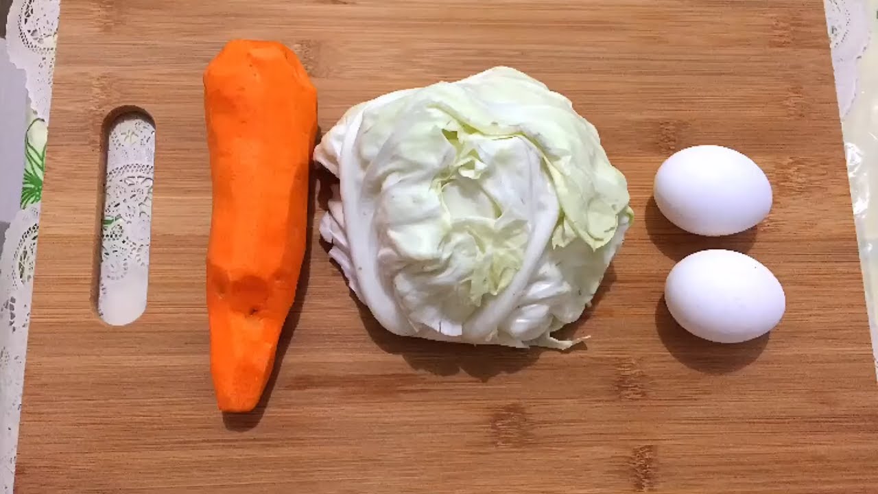 Itlog, Carrot at Repolyo lang, murang ulam na healthy pa! | Simple ...
