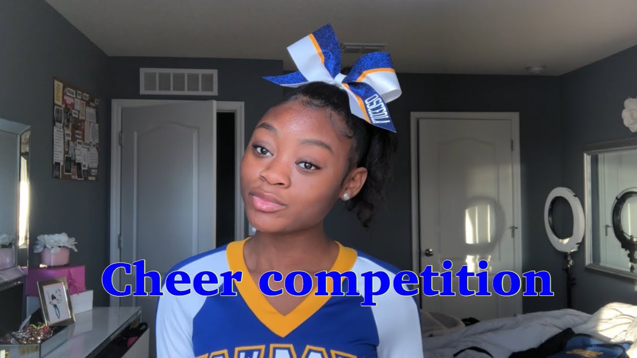 GRWM for my Highschool cheer competition - YouTube