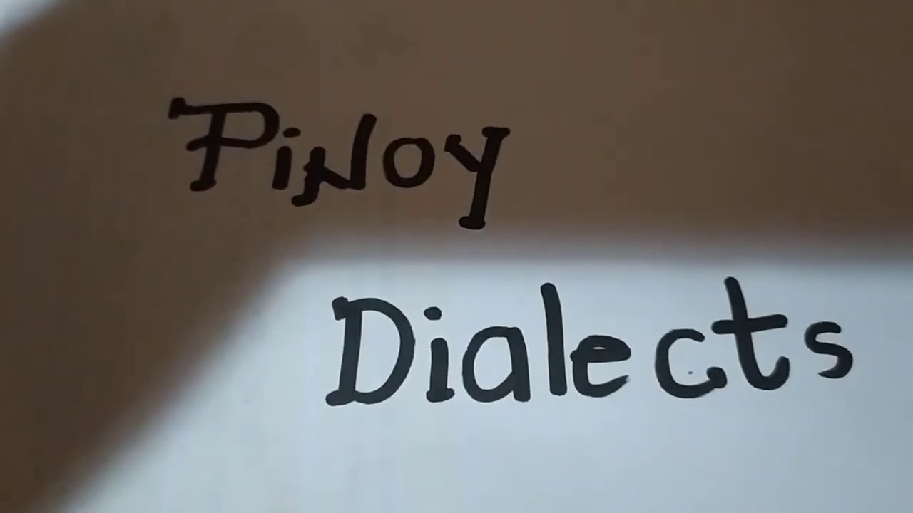 KAMAYO DIALECT I Pinoy Languages II KBUDDIES - YouTube