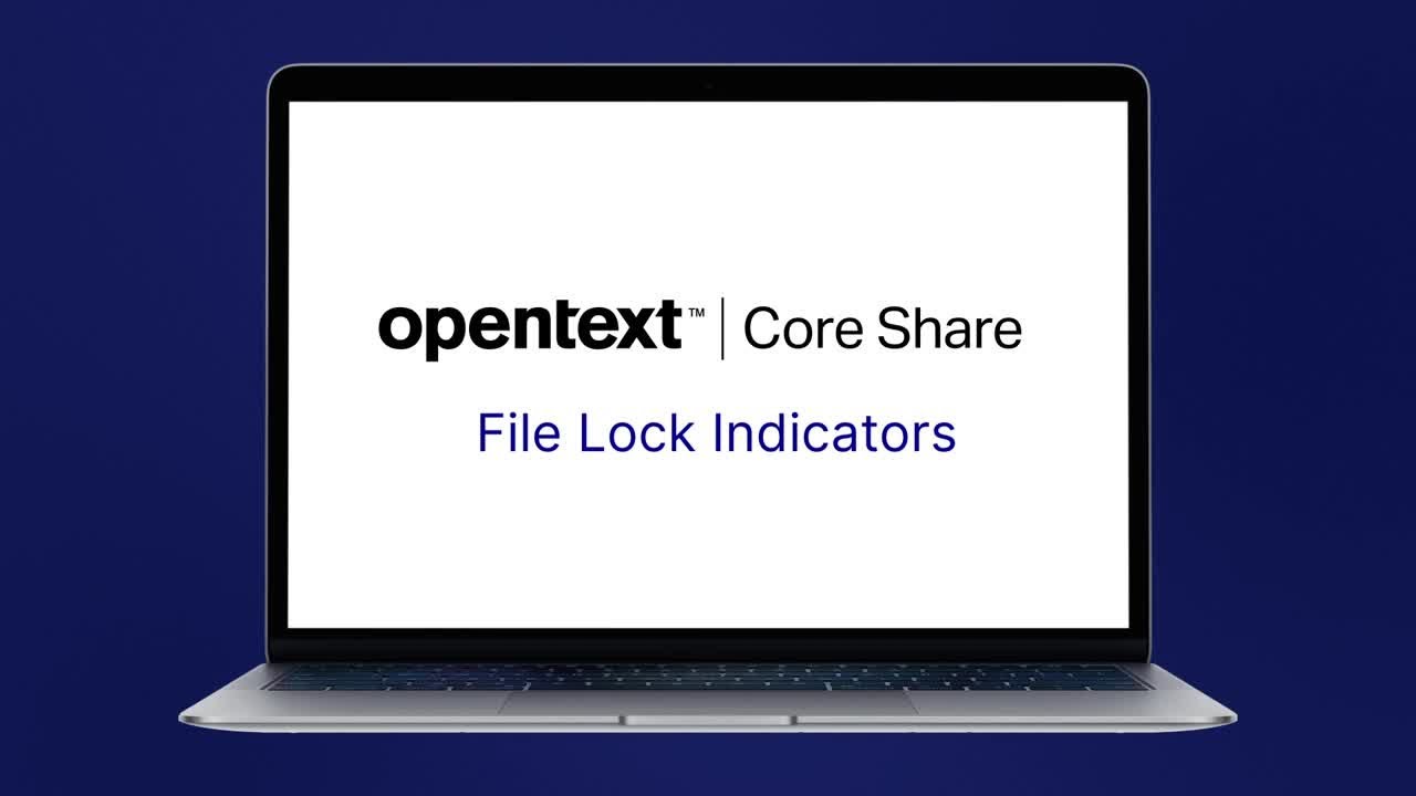 File Lock Indicators | OpenText Core Share - YouTube