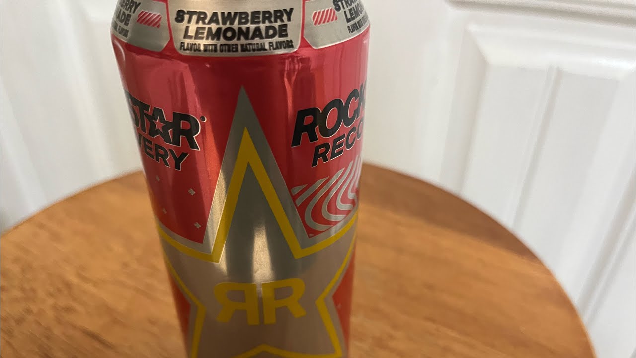 That New New Rockstar recovery strawberry lemonade energy drink review ...