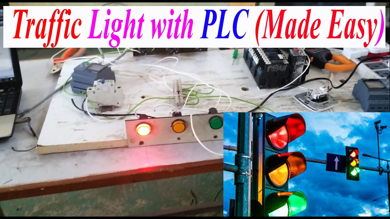 Traffic LIGHTING Control with PLC Programming Made Easy! (#PLC) - YouTube