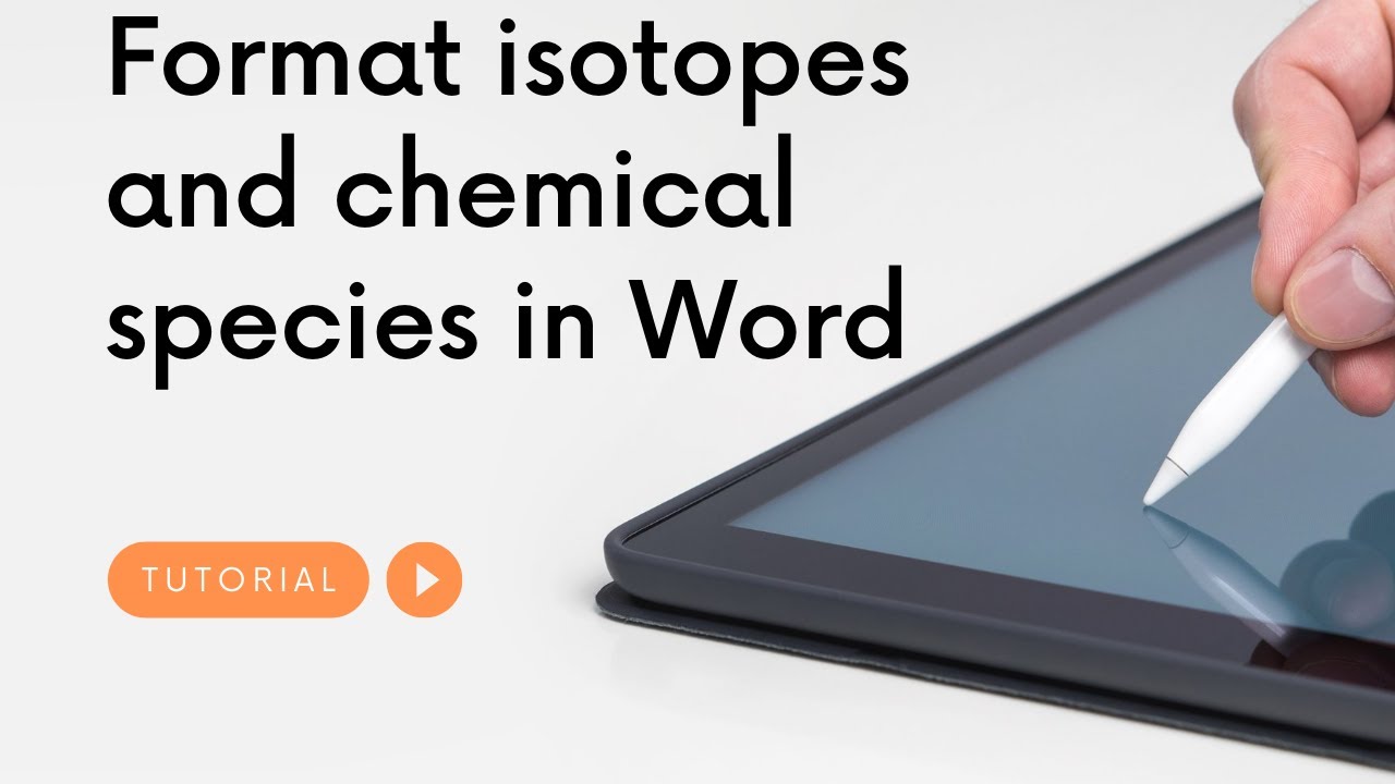 How to insert field codes in Word (isotopes) - YouTube