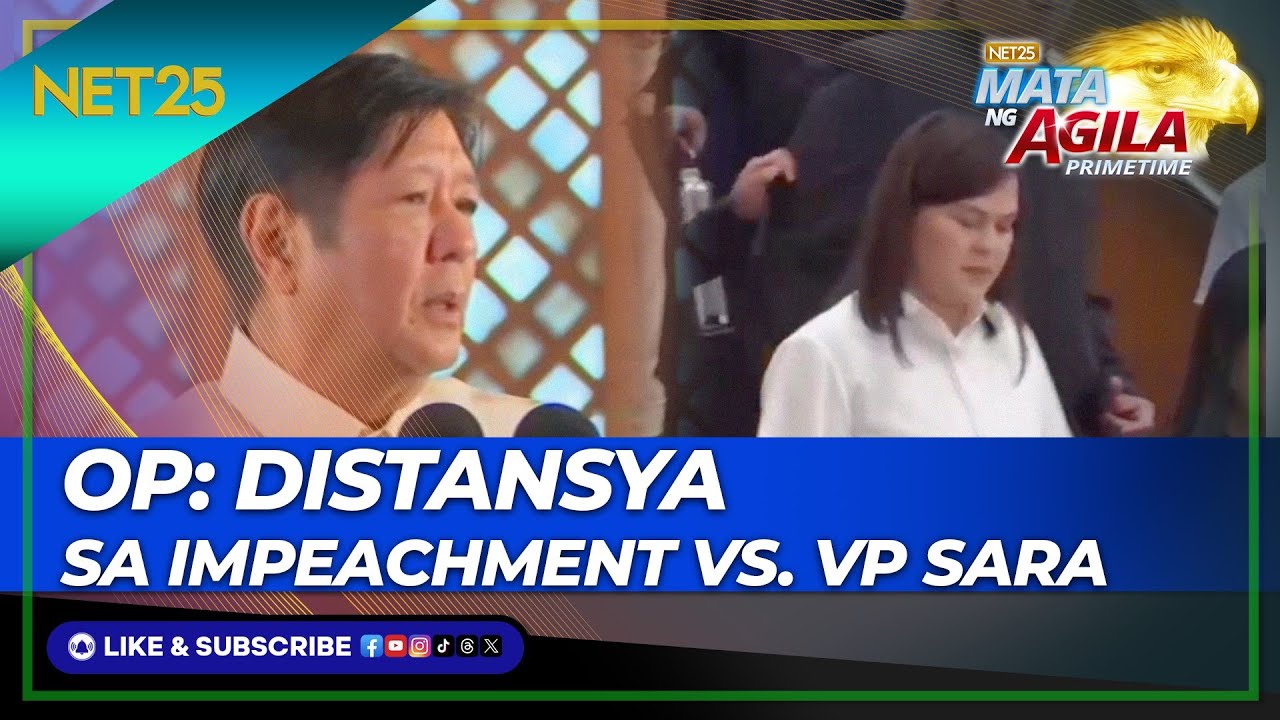 Malakanyang, dumistansya sa impeachment vs. VP Sara - YouTube