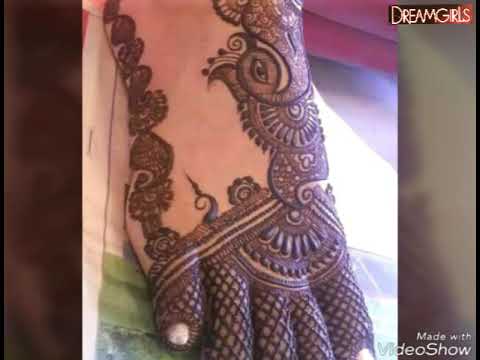Bridal legs mehandi designs