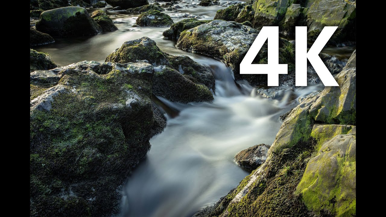 1 HOUR of flowing water to relax, study or read. REAL footage! 4K - YouTube