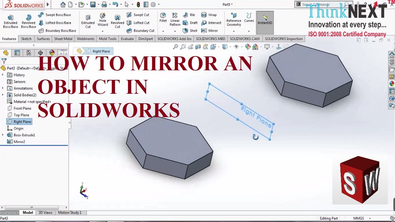Mirror Feature In Solidworks ThinkNEXT Technologies YouTube mirror-feature-in-solidworks-thinknext-technologies-youtube
