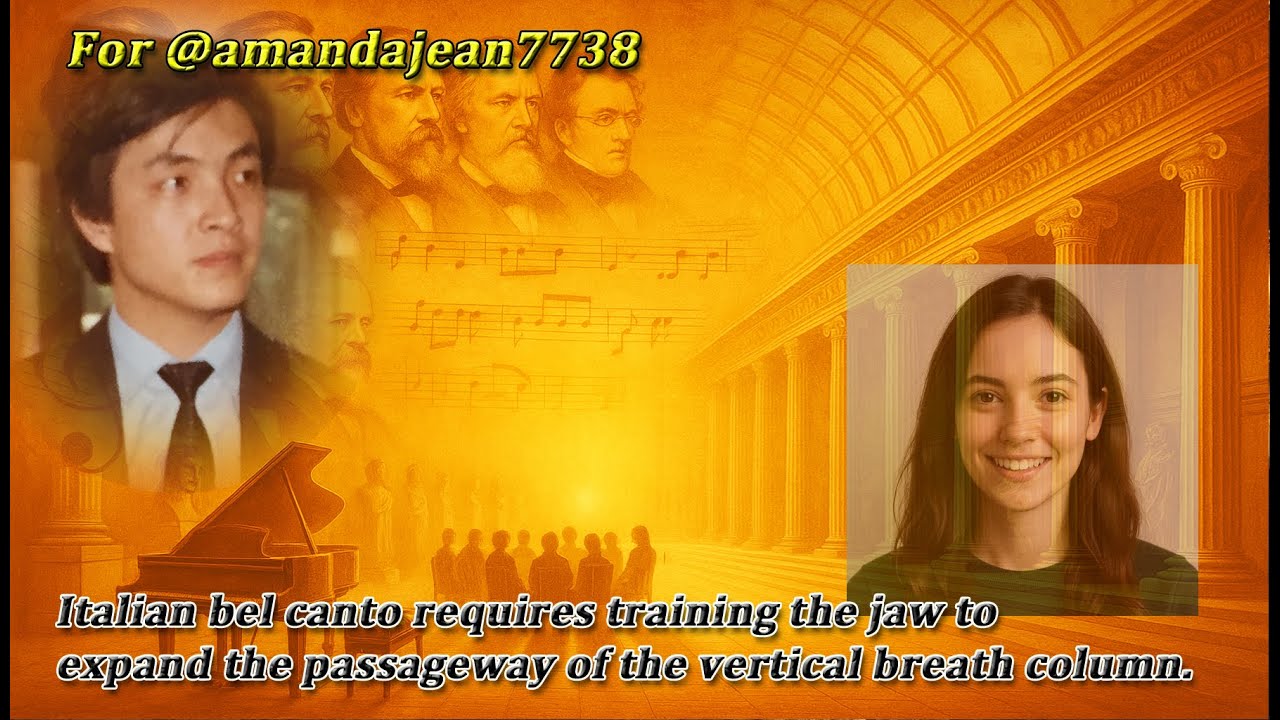 Italian bel canto requires training the jaw to expand the passageway of ...