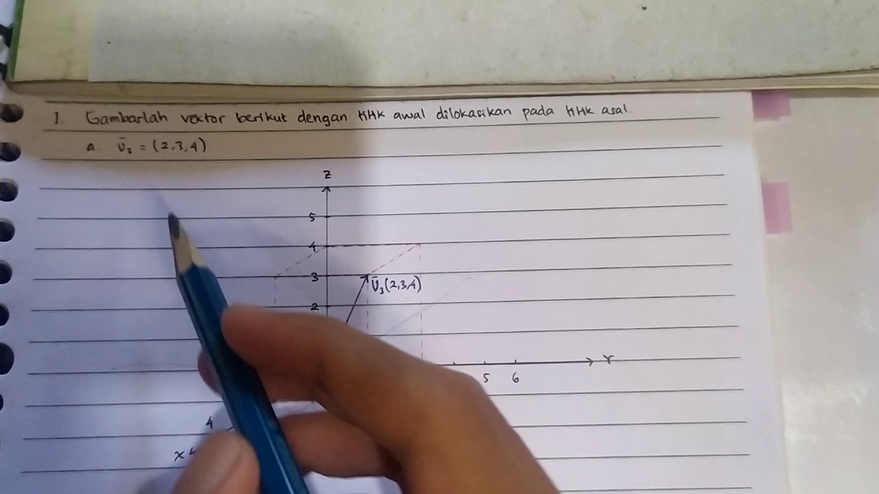 Menggambar Titik (x,y,z) | Vektor di Ruang 3 - YouTube