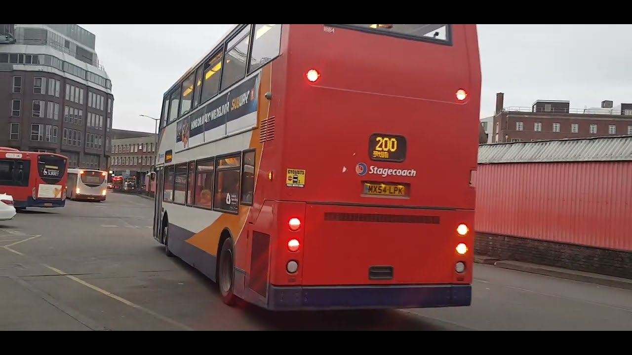 Here is the stagecoach bus 18184 on the number 200 in Guildford ...