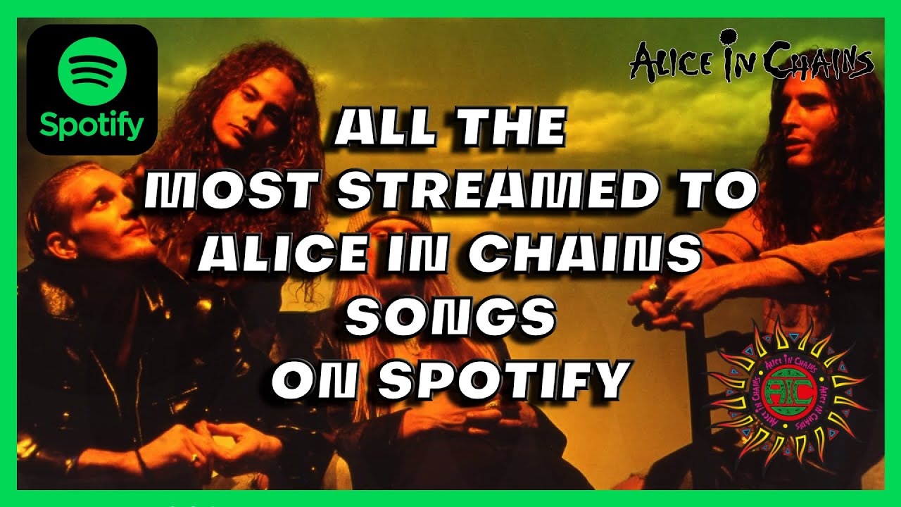 ALL THE MOST STREAMED TO ALICE IN CHAINS SONGS ON SPOTIFY - YouTube