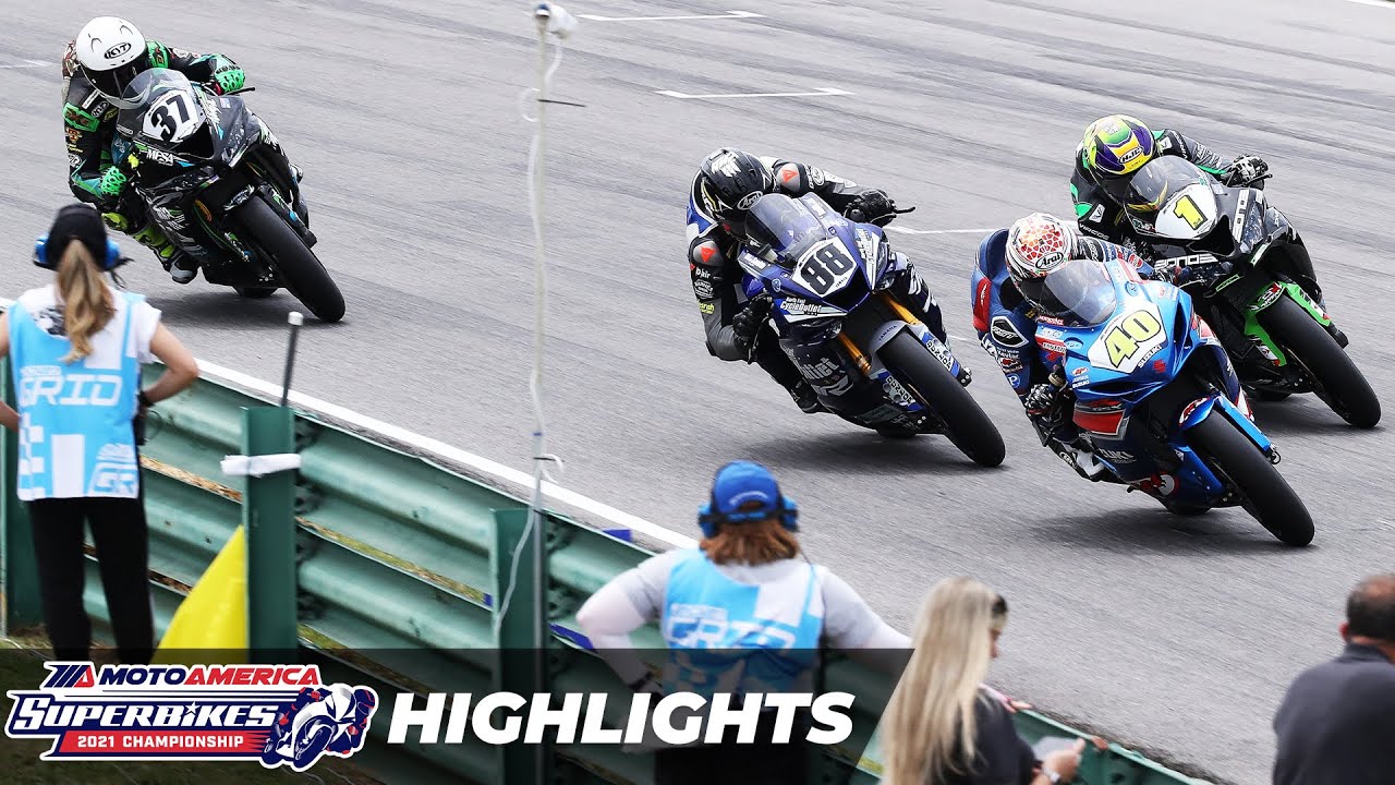 MotoAmerica Supersport Race 1 Highlights at VIR 2021 - YouTube