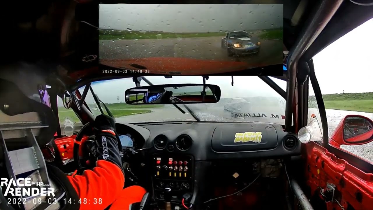 20220903 SCCA Labor Day Triple Race 1 Rain - Spec Miata highlights ...