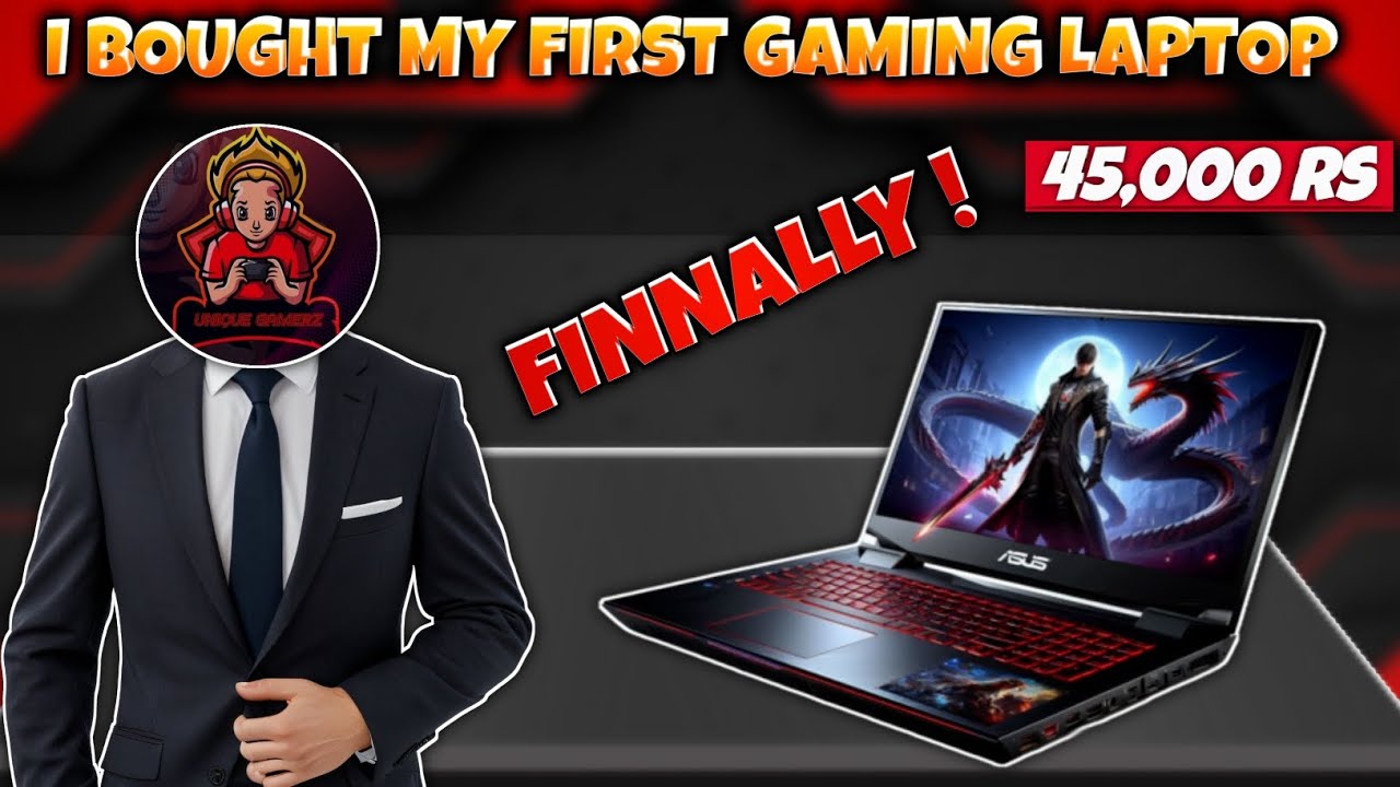 MY FIRST LAPTOP | ASUS VIVOBOOK | UNIQUE GAMERZ - YouTube