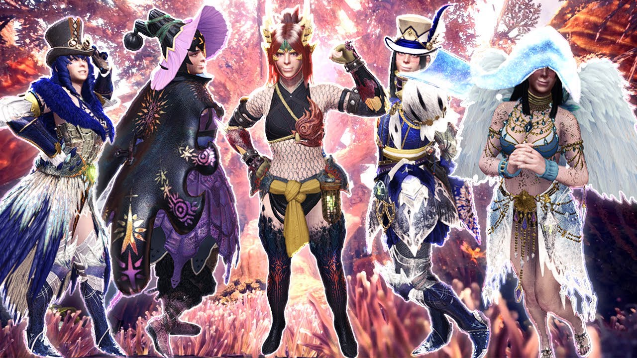 Monster Hunter World Iceborne Female Layered Armor Fashion 3 - YouTube