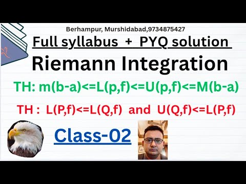 2)Riemann Integration ( Theorems on lower_sum and upper_sum) - YouTube