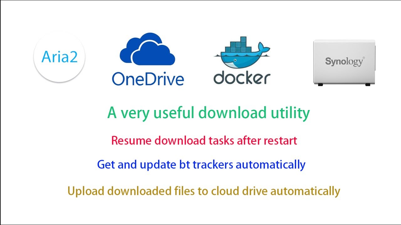 How to make aria2 more powerful in Synology or NAS by docker - YouTube