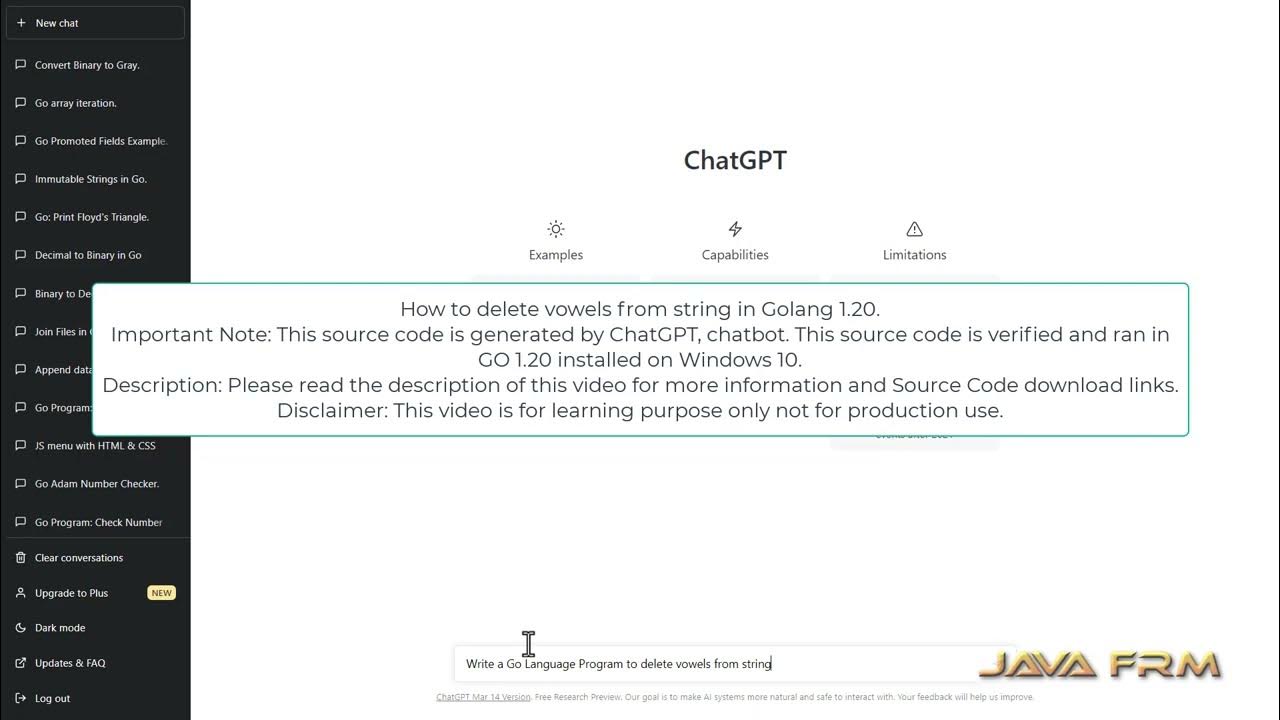 How to delete vowels from string in Golang 1.20 - YouTube