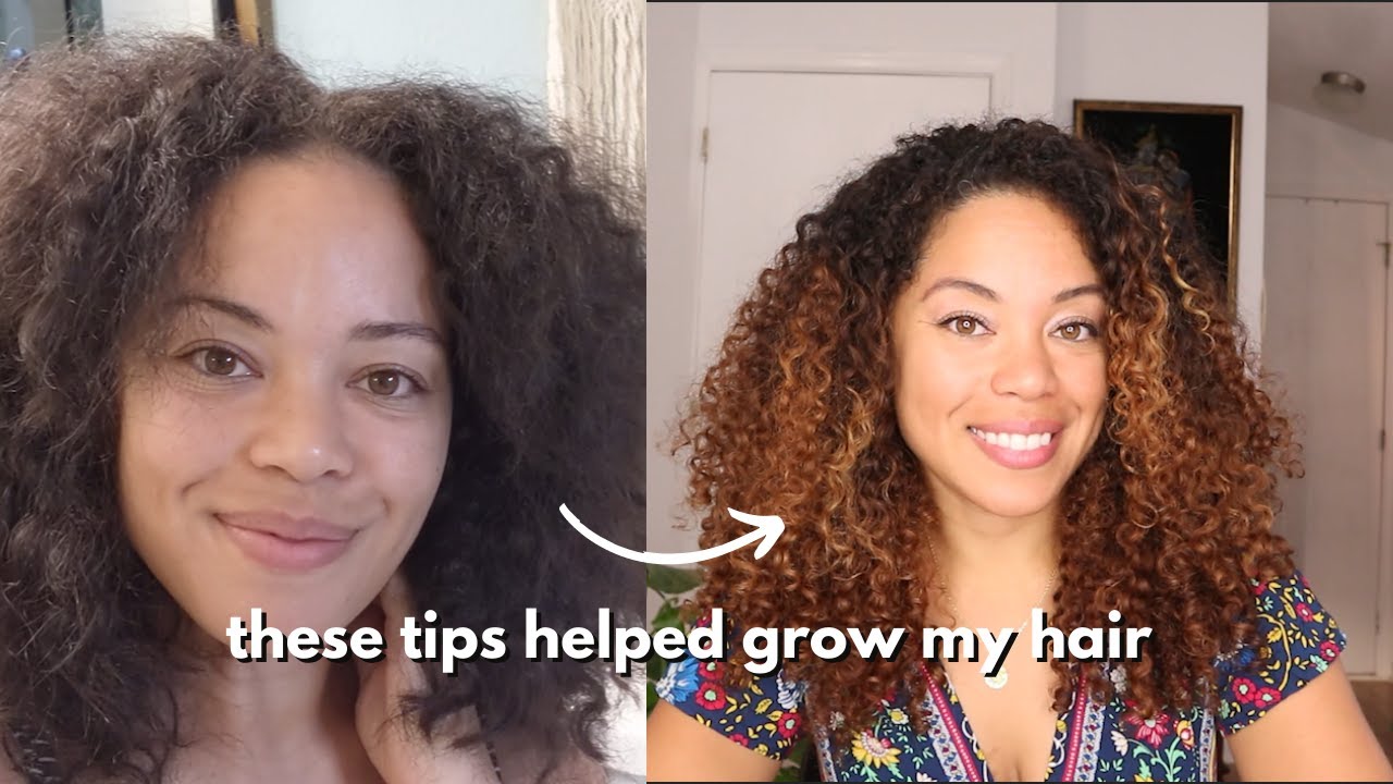 these tips helped grow my hair | *curly hair growth habits* - YouTube