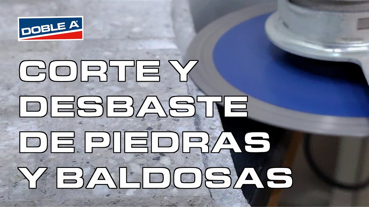 Corte y desbaste de piedras y baldosas con Doble A - YouTube