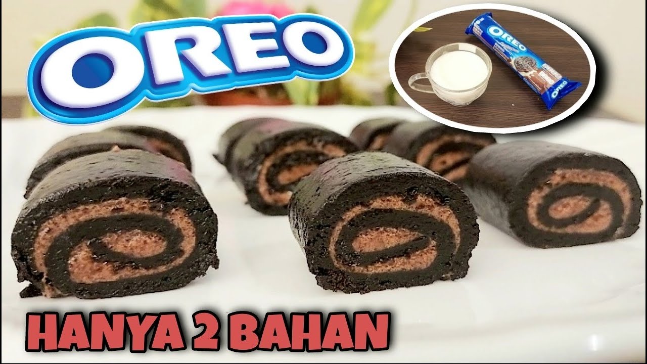 2 BAHAN !! Oreo Swiss Roll || PALING GAMPANG dan HEMAT - YouTube