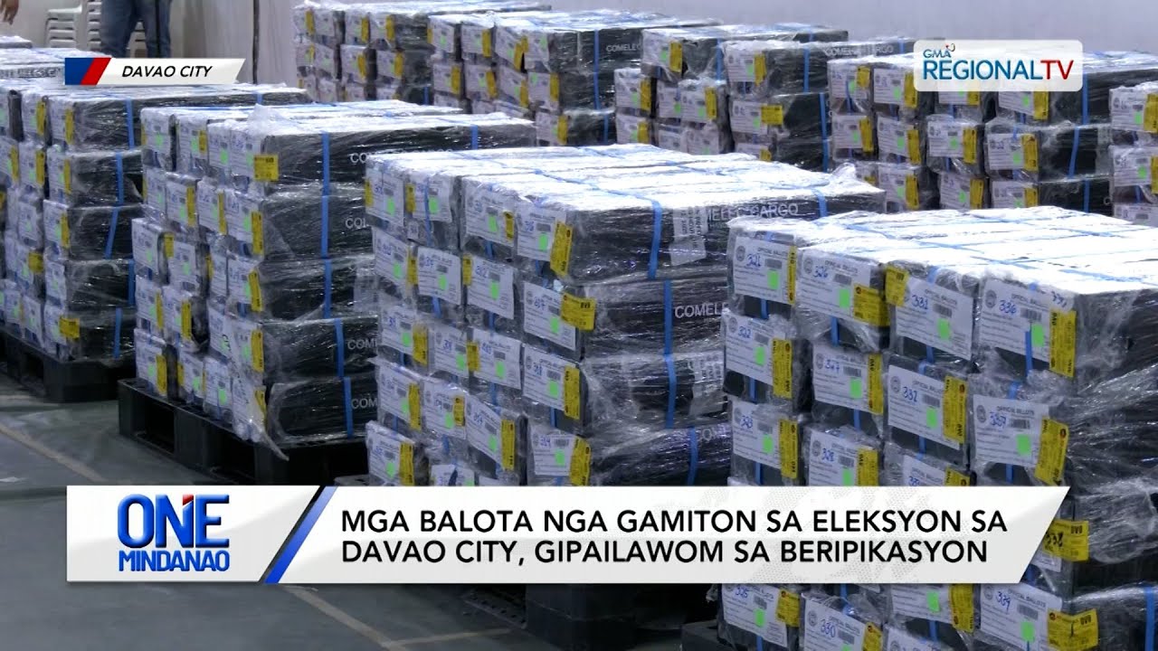 One Mindanao: Mga balota nga gamiton sa eleksyon sa Davao City ...